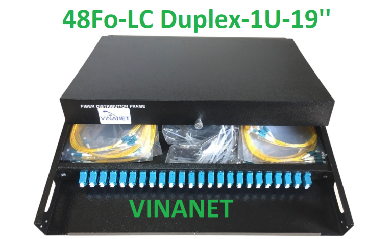ODF 48FO gắn rack Indoor 1U-19” Full LC Single mode - CÔNG TY TNHH CÔNG NGHỆ THƯƠNG MẠI VIỄN ...