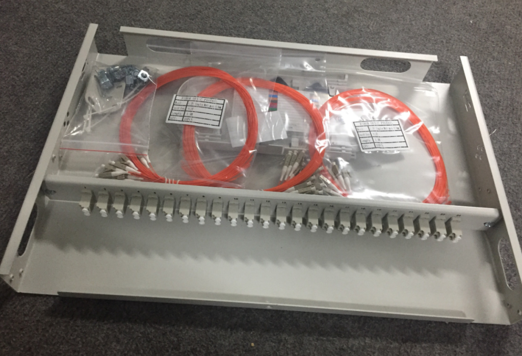 ODF 48FO indoor rack 1U-19” full phụ kiện LC Multimode - CÔNG TY TNHH ...