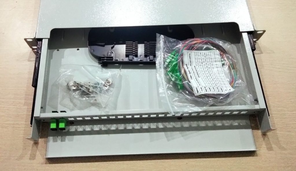 ODF 24Fo indoor rack 1U-19'' - full phụ kiện SC- Dạng trượt - CÔNG TY ...